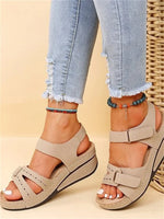Vintage Plain Hook And Loop Block Heel Back Empty Shoes Split Joint ...